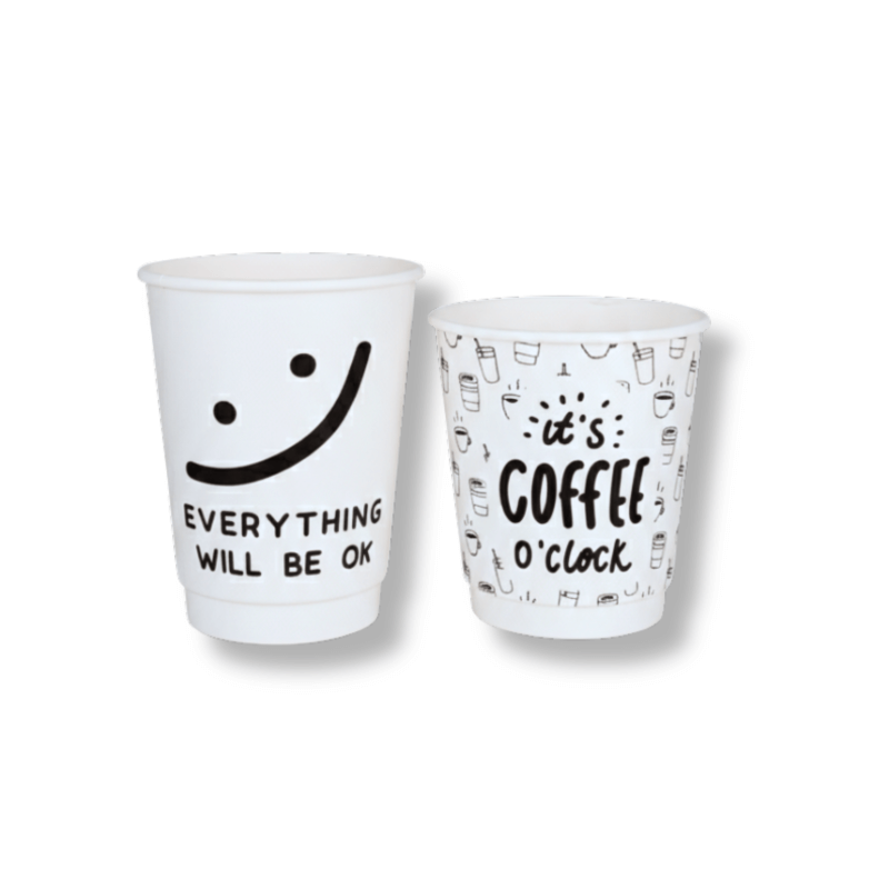 Custom Double Wall Paper Cups – ecoaralon