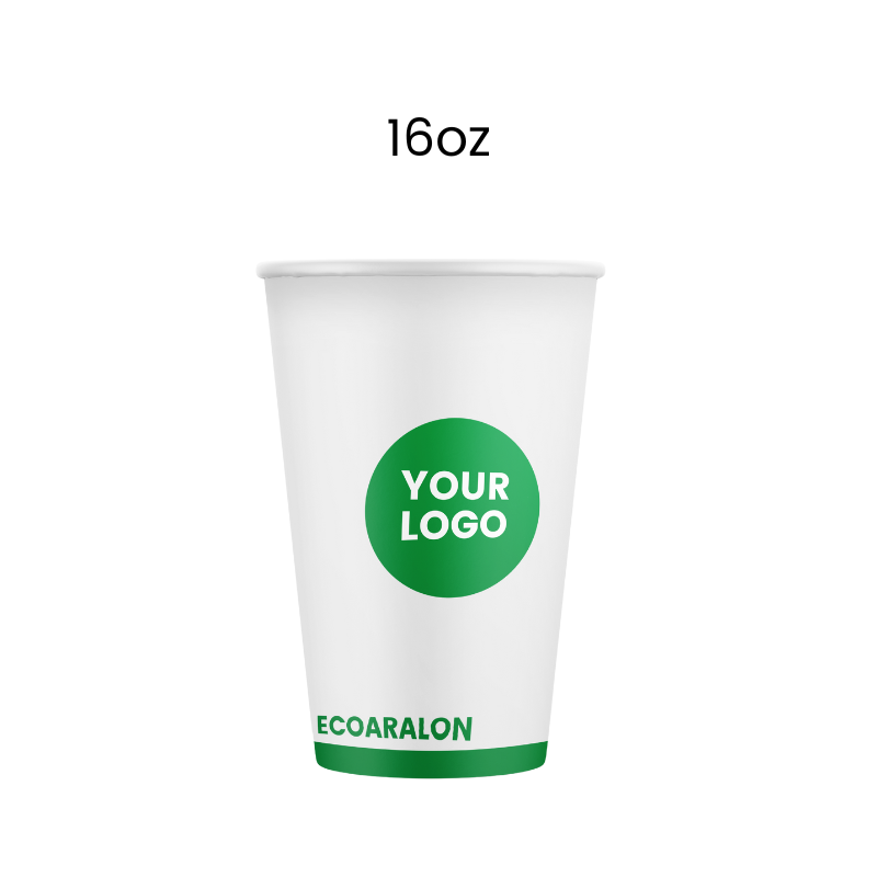 16oz Custom Printed Single Wall Paper Cups Premium Multicolor WaterPro ...