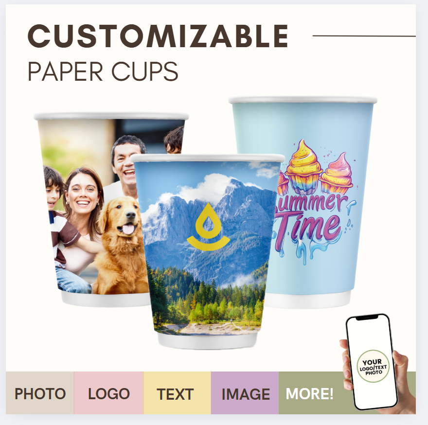 Custom Disposable Cups | Paper Cups Plastic Cups with Lids & Sleeves ...