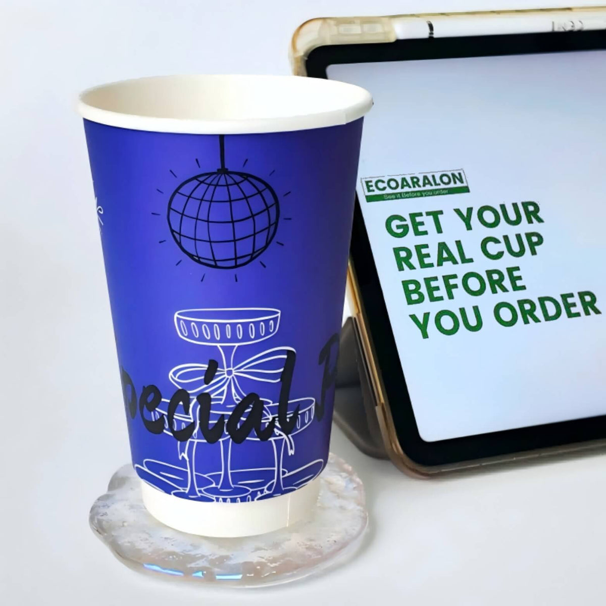16oz Custom Paper Cups for Hot Drinks | Double Wall | Ecoaralon – ecoaralon